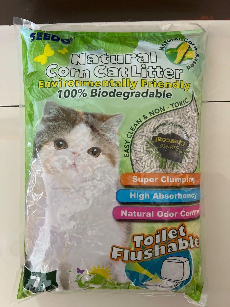 Natural Corn Cat Litter 7L x 4 , Pet Supplies, Homes & Other Pet ...