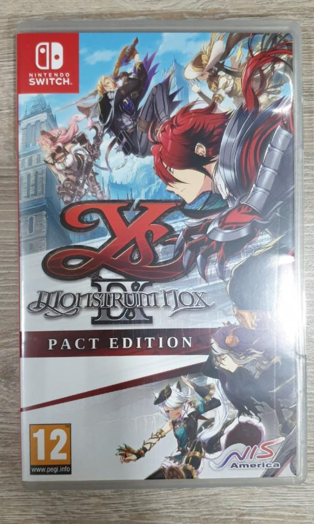 Nintendo Switch Ys IX Monstrum Nox Pact Edition, Video Gaming, Video Games, Nintendo on Carousell