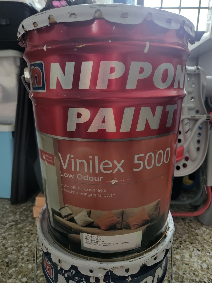 Nippon Vinilex 5000 Sail White, Furniture & Home Living, Home ...