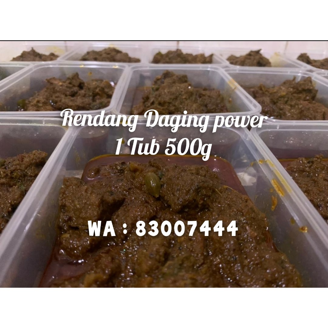 Open Order Rendang Daging Set With Lemang, Food & Drinks, Rice ...