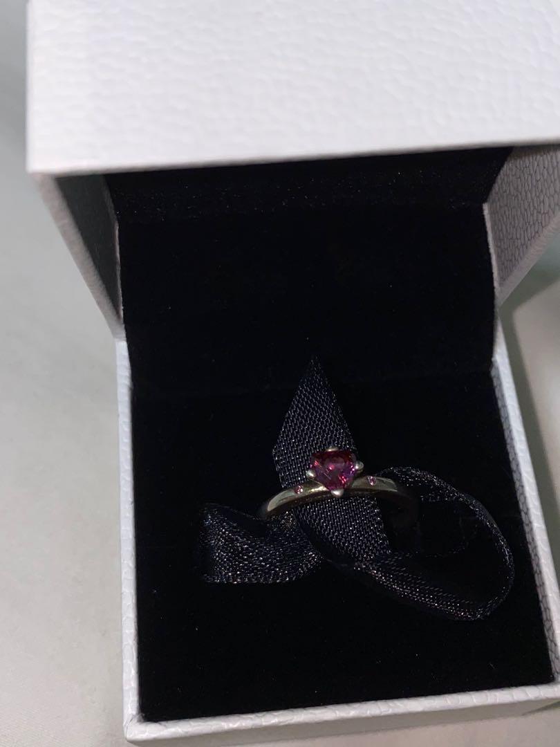 Pandora Sparkling Red Heart Ring, Women's Fashion, Jewelry & Organisers ...