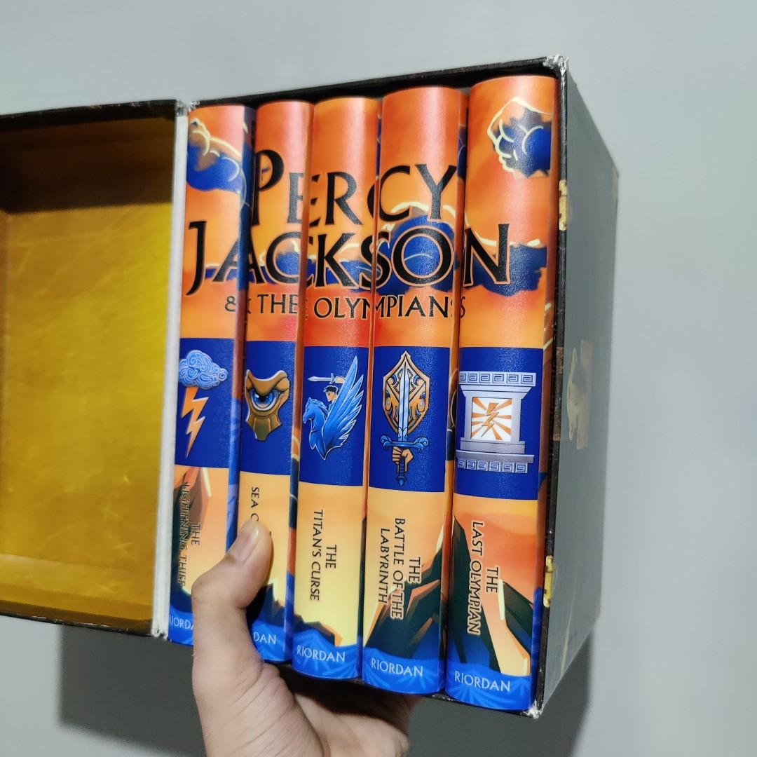 Percy Jackson Chest: Boxed Set (Books 1-5) by Rick Riordan with Cutom ...