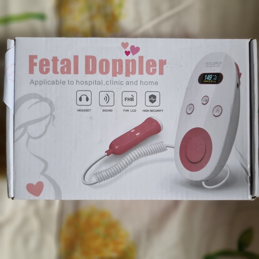 PINK PORTABLE FETAL DOPPLER ULTRASOUND, Health & Nutrition, Health ...