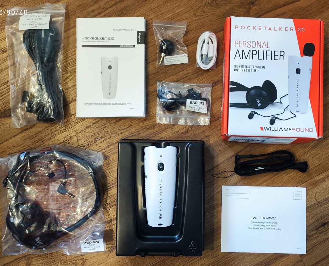 PocketTalker 2.0 Personal Amplifier Hearing Aid, Health & Nutrition ...