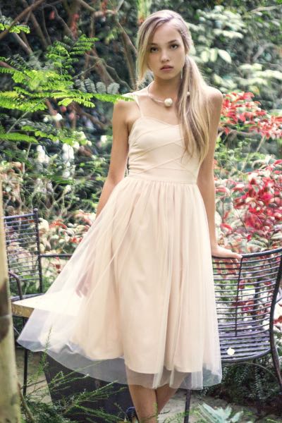 Premium* TCL Je t'aime Tulle Dress in Nude | The Closet Lover by TCL ...