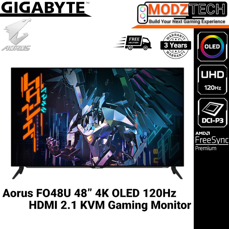 Aorus FO48U 48" 4K OLED 120Hz HDMI 2.1 KVM Gaming Monitor, Computers ...