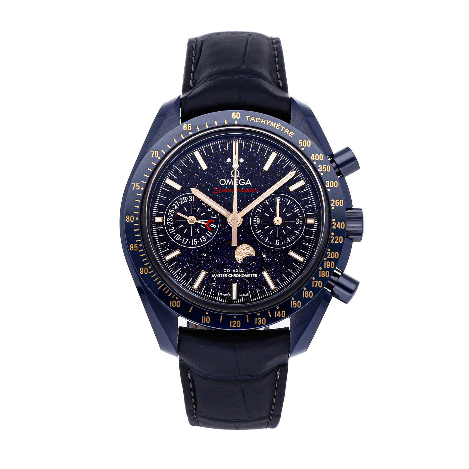 Pre-Owned Omega Speedmaster Moonwatch Blue Side Of The Moon, Luxury ...