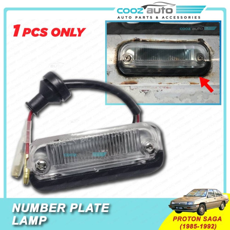 Proton Saga 1985 - 1992 rear car number plate registration plate lamp ...