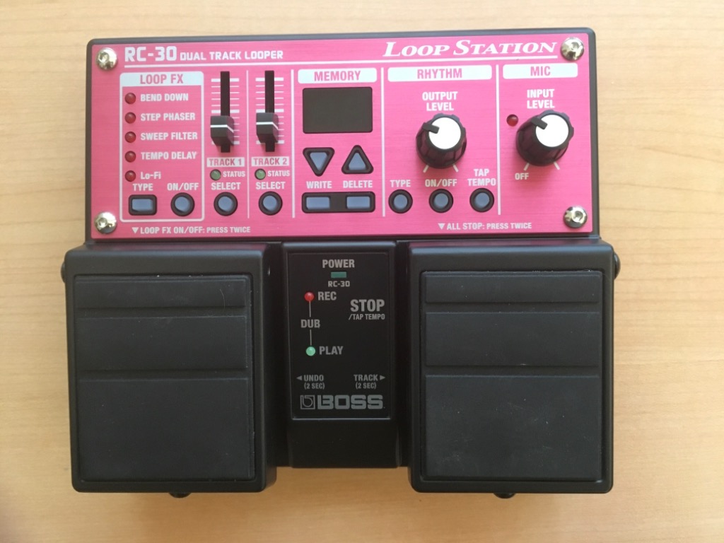 RC-30, a Twin Boss RC 30 multitrack looper with two synchronized stereo ...
