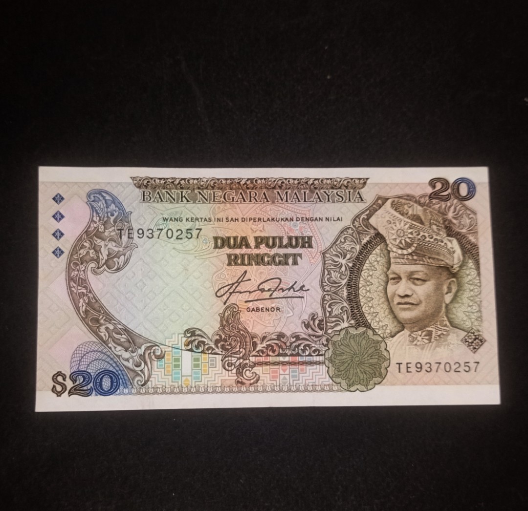 RM20 5th (Last Prefix) TE9370257 EF Banknote Duit Lama, Hobbies & Toys ...