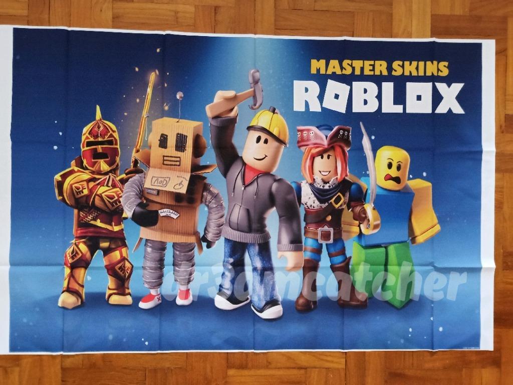 Roblox 18 inch balloons, Cloth backdrop 120cm by 80cm happy birthday ...