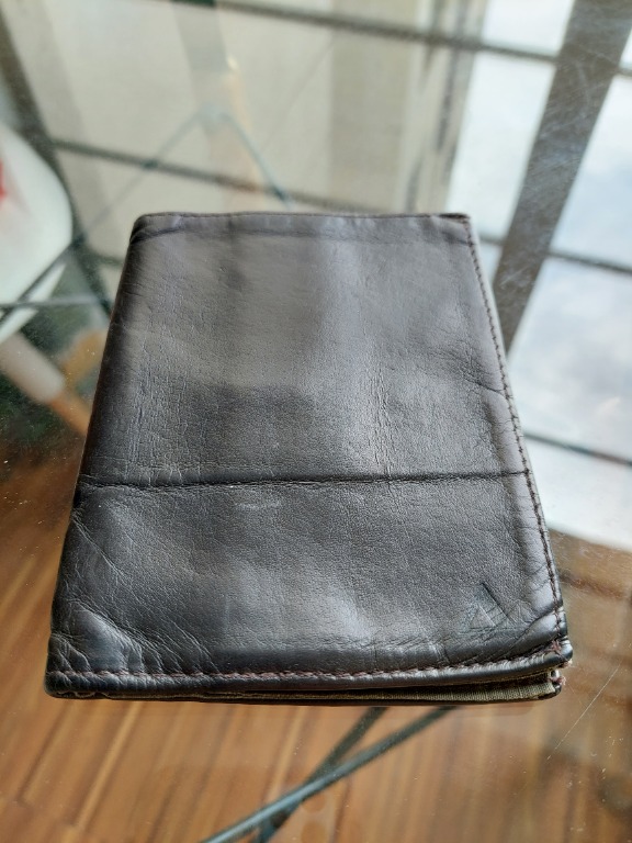 (RUSH) Allett Slim Leather Wallet - Brown, Men's Fashion, Watches ...