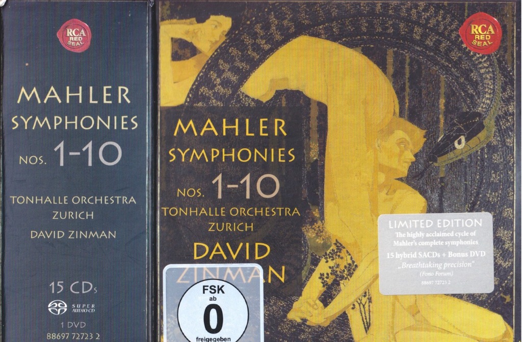 SACD - David Zinman - Mahler: Symphonies Nos. 1-10 (15SACD+DVD), 興趣及遊戲, 音樂樂器 & 配件, 音樂與媒體 - CD 及 ...