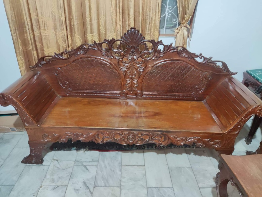 Sala set Narra, Furniture & Home Living, Furniture, Chairs on Carousell