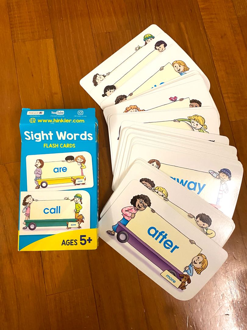 School Zone-Sight Words Flash Cards, 興趣及遊戲, 書本 & 文具, 小朋友書 - Carousell