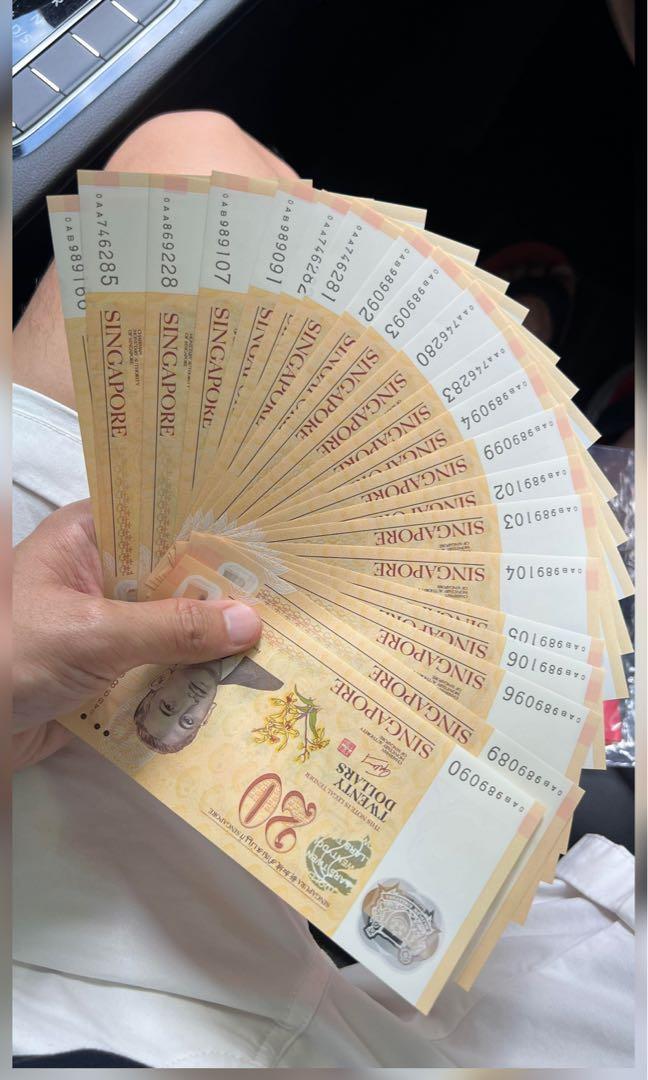 Sgd $20 singapore old notes, Hobbies & Toys, Memorabilia & Collectibles ...
