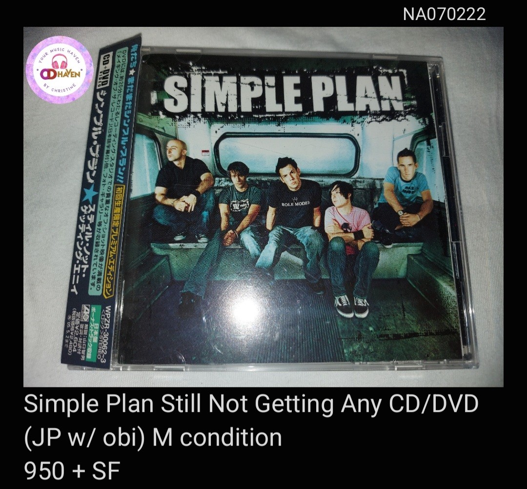 Simple Plan Still Not Getting Any CD/DVD (unsealed), Hobbies & Toys ...