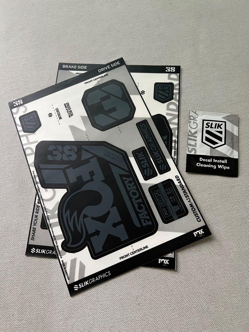 Slik Graphics Fox 38 Grip2 Decals, Sports Equipment, Bicycles & Parts ...