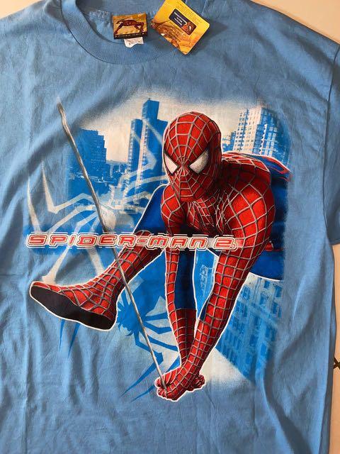 Spider-man 2 Movie Promo Tee Deadstock 2004 XL, Men's Fashion, Tops ...