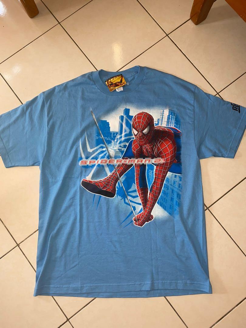 Spider-man 2 Movie Promo Tee Deadstock 2004 XL, Men's Fashion, Tops ...