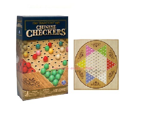 SPIN MASTER Traditions Chinese Checkers Board Game 2 to 6 Players ...