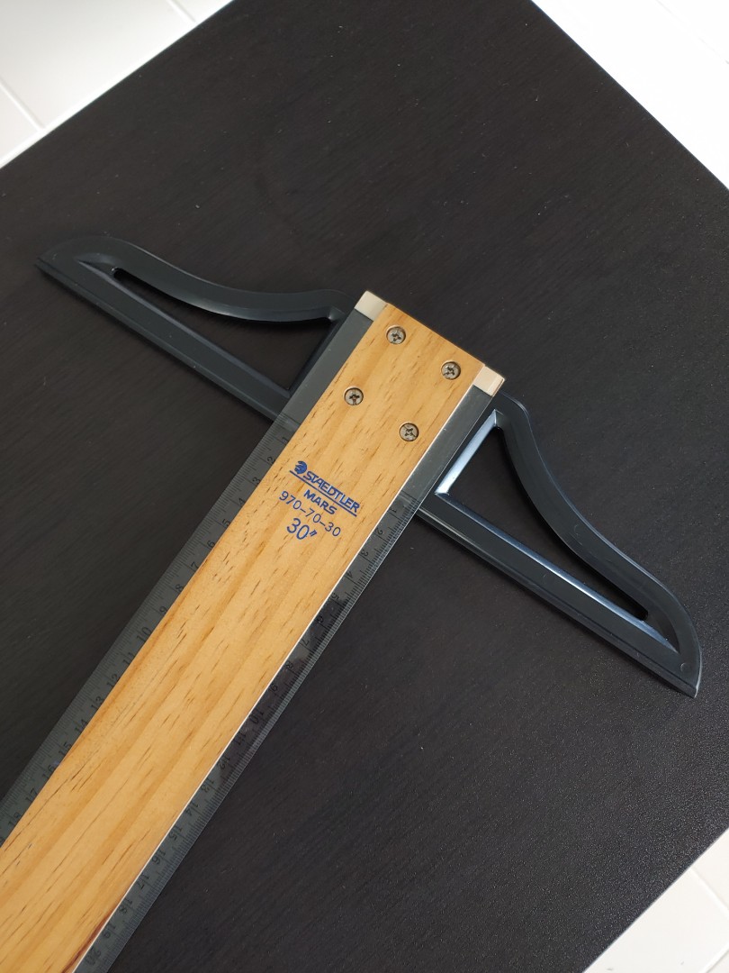 Staedtler Mars 30" T-Square Wooden, Hobbies & Toys, Stationary & Craft ...