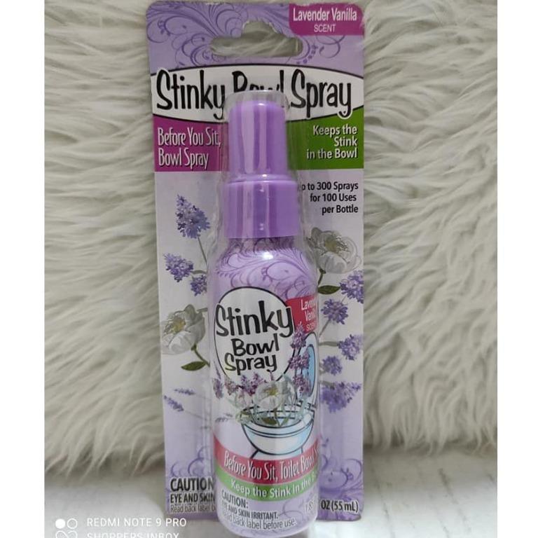 Stinky Bowl Spray! Lavender Vanilla and Lemon Citrus, Furniture & Home ...