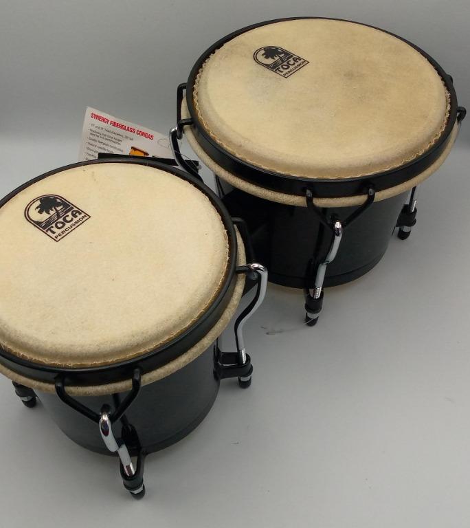 TOCA PERCUSSION Bongo Synergy Series 6 inch Natural Rawhide Heads Dual ...