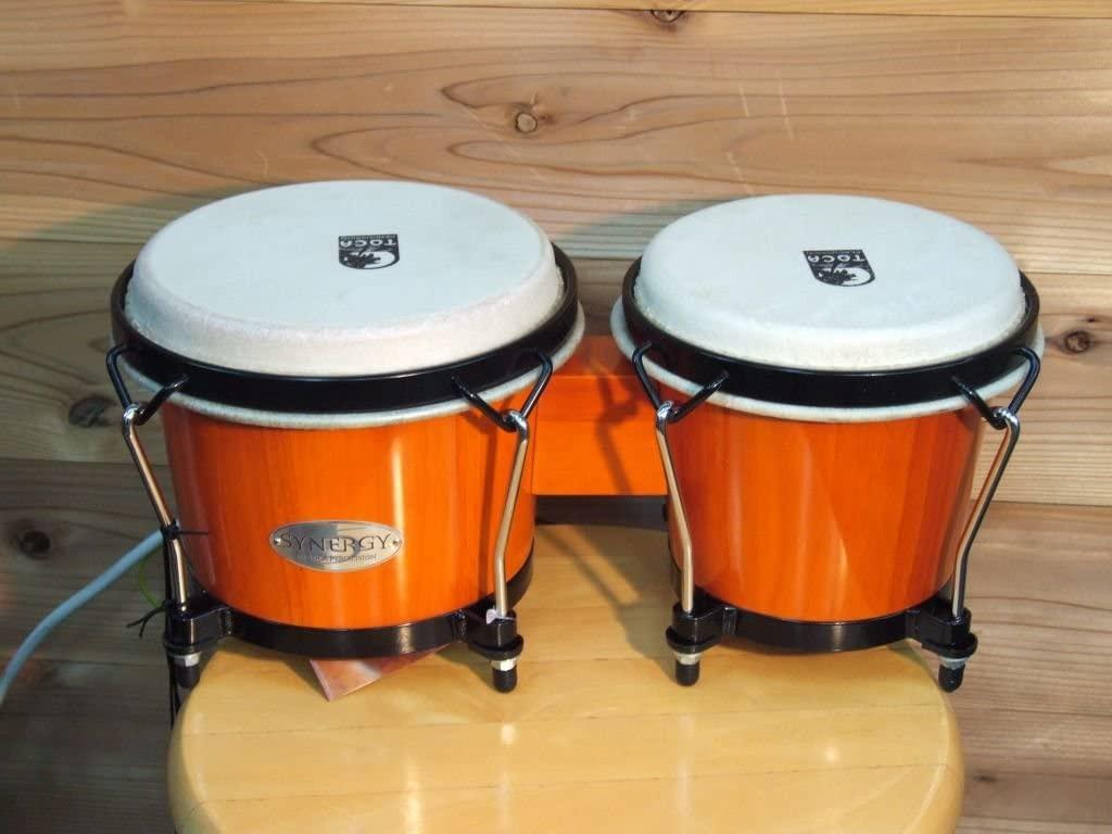 TOCA PERCUSSION Bongo Synergy Series 6 inch Natural Rawhide Heads Dual ...