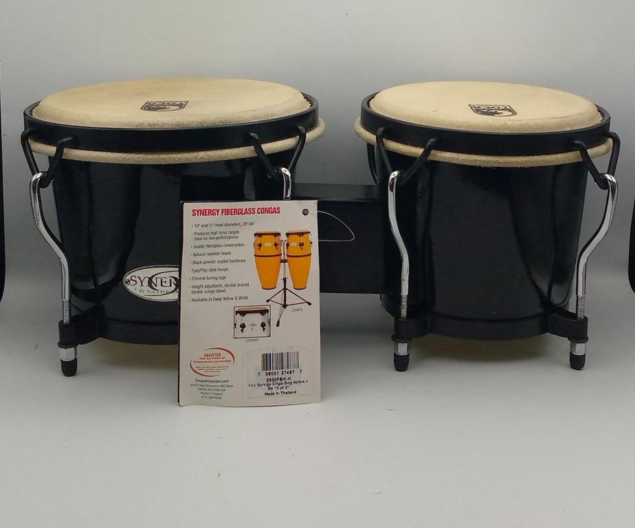TOCA PERCUSSION Bongo Synergy Series 6 inch Natural Rawhide Heads Dual ...