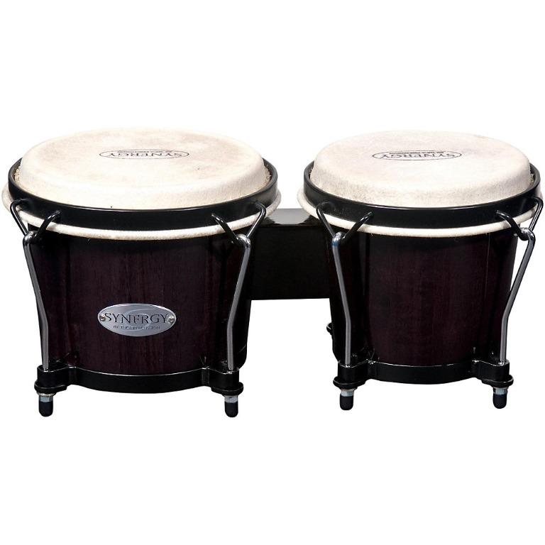 TOCA PERCUSSION Bongo Synergy Series 6 inch Natural Rawhide Heads Dual ...