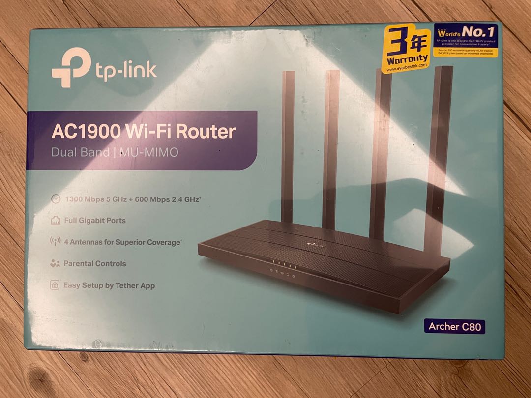 Tp-link Ac1900 wifi router, Dual band, mu-mimo, 電腦＆科技, 電腦周邊及配件, Wifi及上網 ...