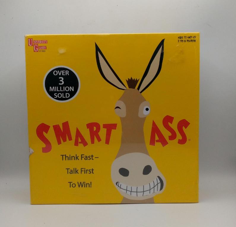 UNIVERSITY GAMES Smart Ass The Ultimate Party Game Tabletop Trivia Game ...