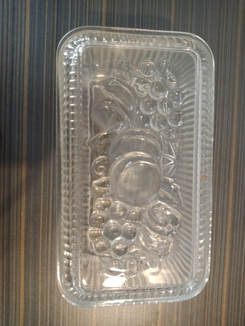 Vintage 60's rectangular Glass canister, Furniture & Home Living, Home ...