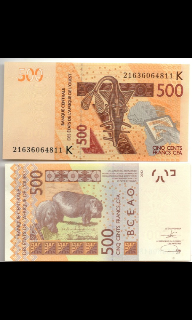 West African States 500 francs 2012 Senegal, Hobbies & Toys ...