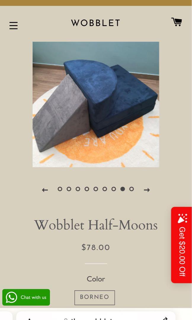 Wobblet (full set + half-moon) in Midnight Navy, Furniture & Home ...