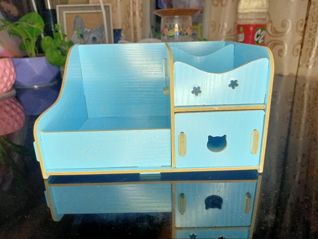 Wooden DIY assemble pen pencil storage box, Hobbies & Toys, Stationary ...