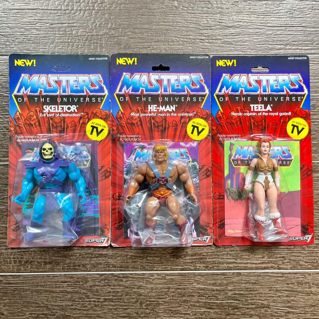 3 X Masters of The Universe He-Man Skeletor Teela vintage filmation tv ...