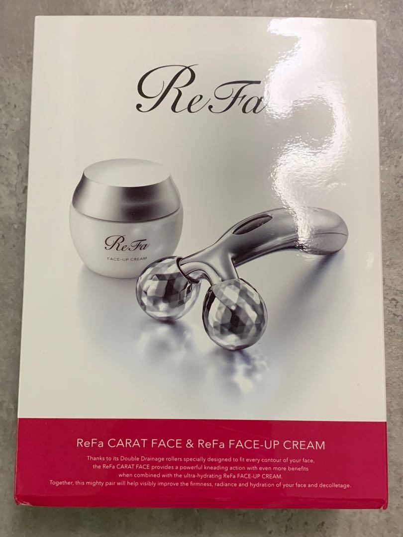 全新 未拆封 Made in Japan ReFa CARAT FACE & 50g ReFa FACE-UP CREAM 套裝 ...