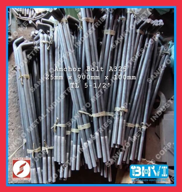 Anchor bolt A325 4140 High tensile, Commercial & Industrial ...