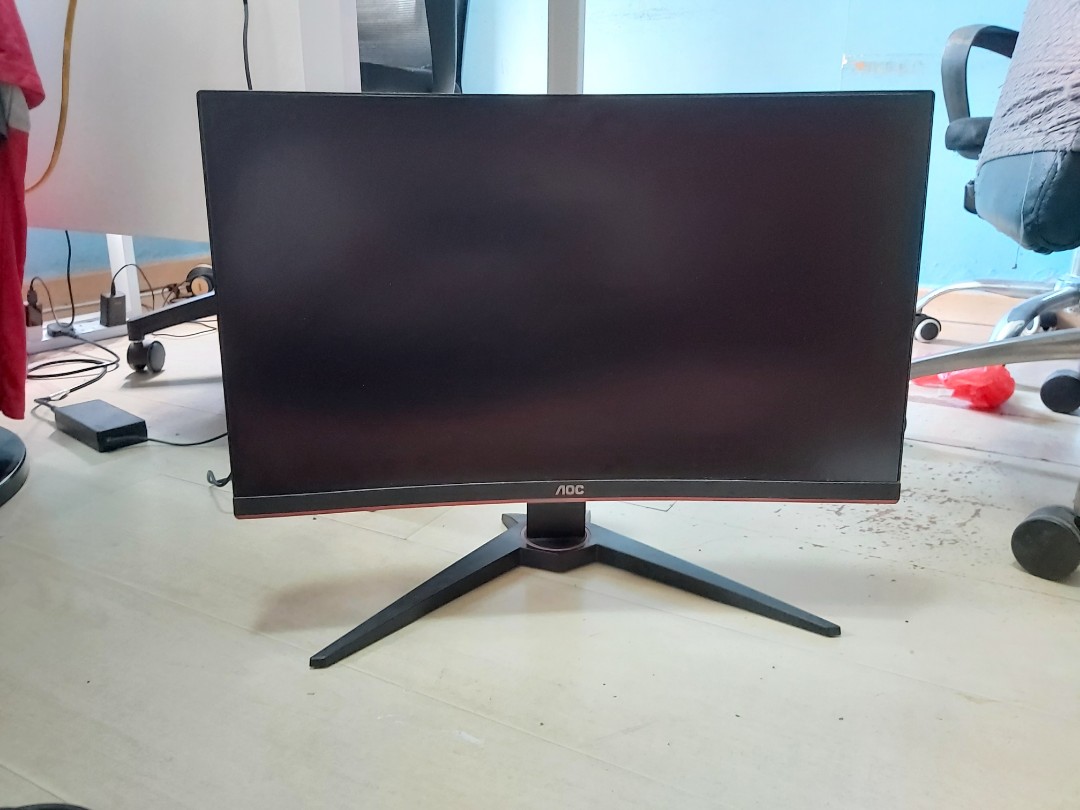 AOC C24G1 24" 1080p 144Hz curved FreeSync monitor, Computers & Tech ...