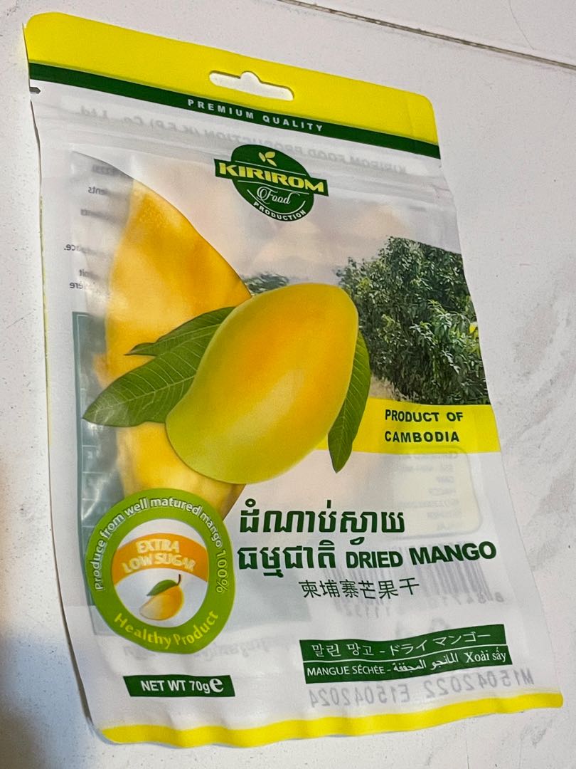 Authentic Cambodia dried mango, Food & Drinks, Packaged & Instant Food ...