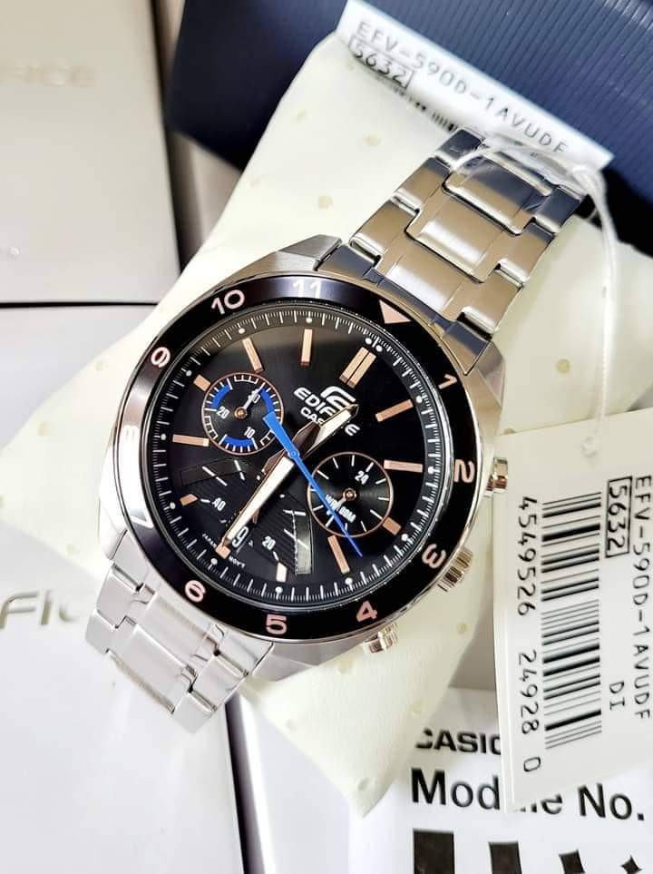 Authentic Casio Edifice Watch EFV-590D-1AV, Men's Fashion, Watches & Accessories, Watches on ...