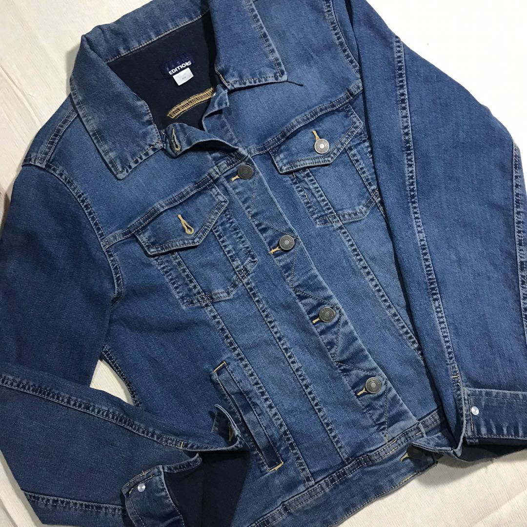 Basic Editions Denim Jacket, Women's Fashion, Coats, Jackets and ...