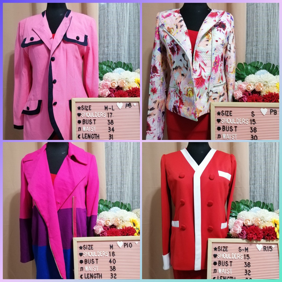 Blazer - shades of pink and red, Women's Fashion, Coats, Jackets and ...