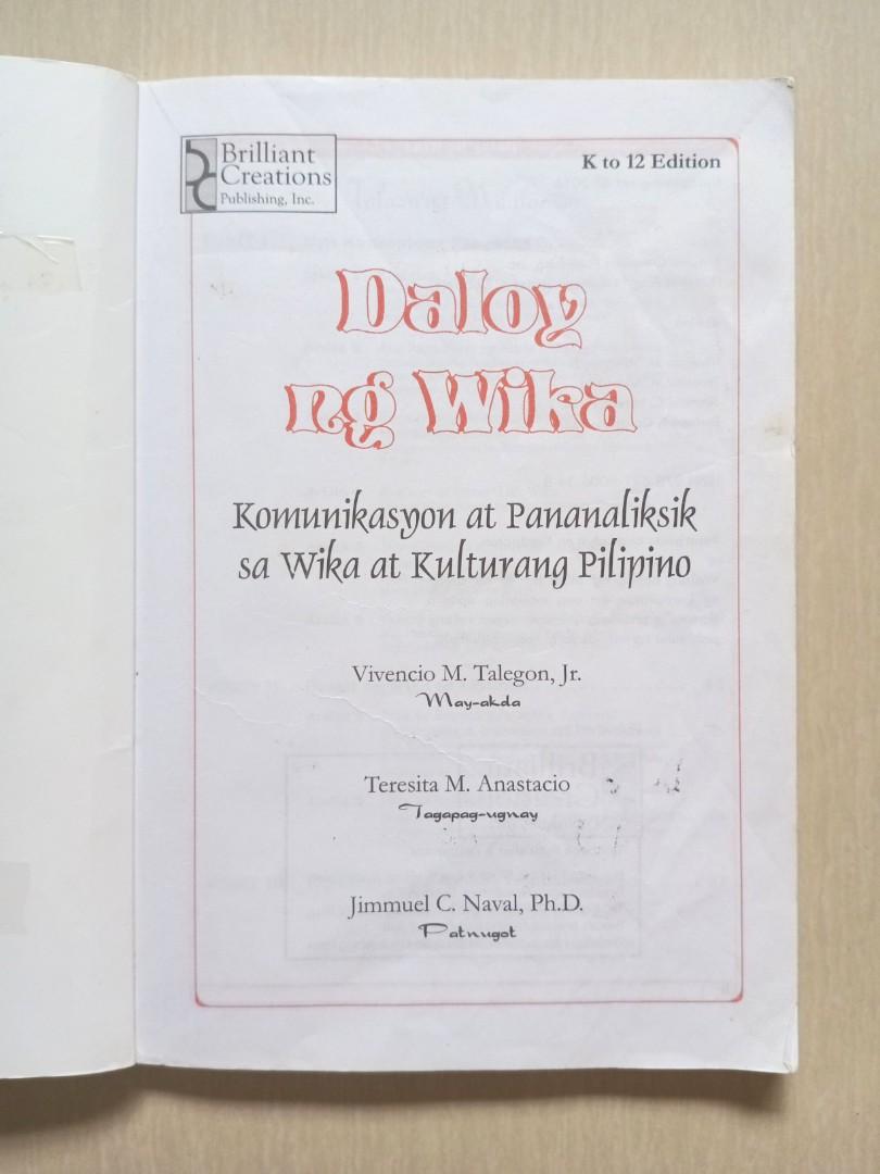 BRILLIANT CREATIONS | Daloy ng Wika (Komunikasyon at Pananaliksik sa ...