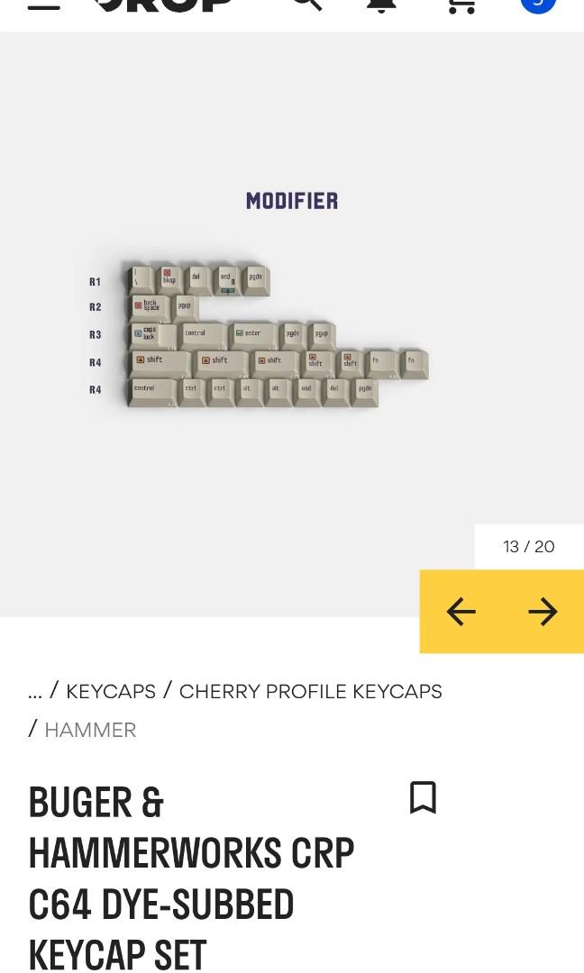 C64 crp hammerworks keycaps, Computers & Tech, Parts & Accessories ...