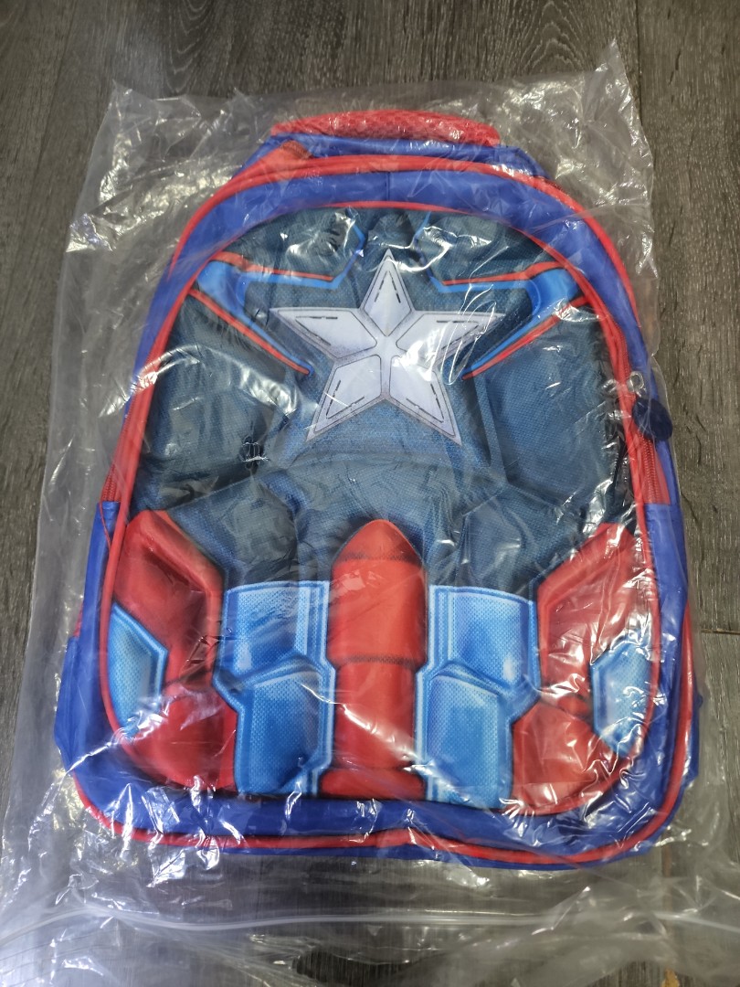 Captain America backpack, Babies & Kids, Babies & Kids Fashion on Carousell