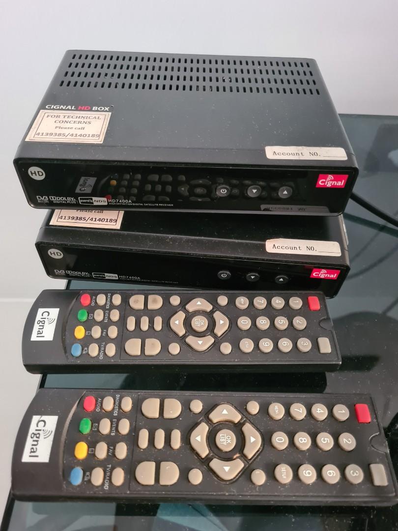 Cignal HD box with remote controller, TV & Home Appliances, TV ...