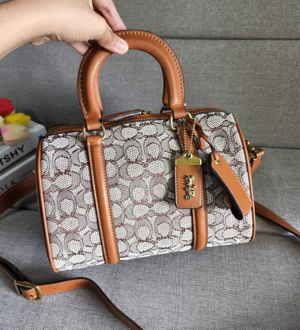Coach Ruby Satchel in Signature Jacquard, Women's Fashion, Bags ...
